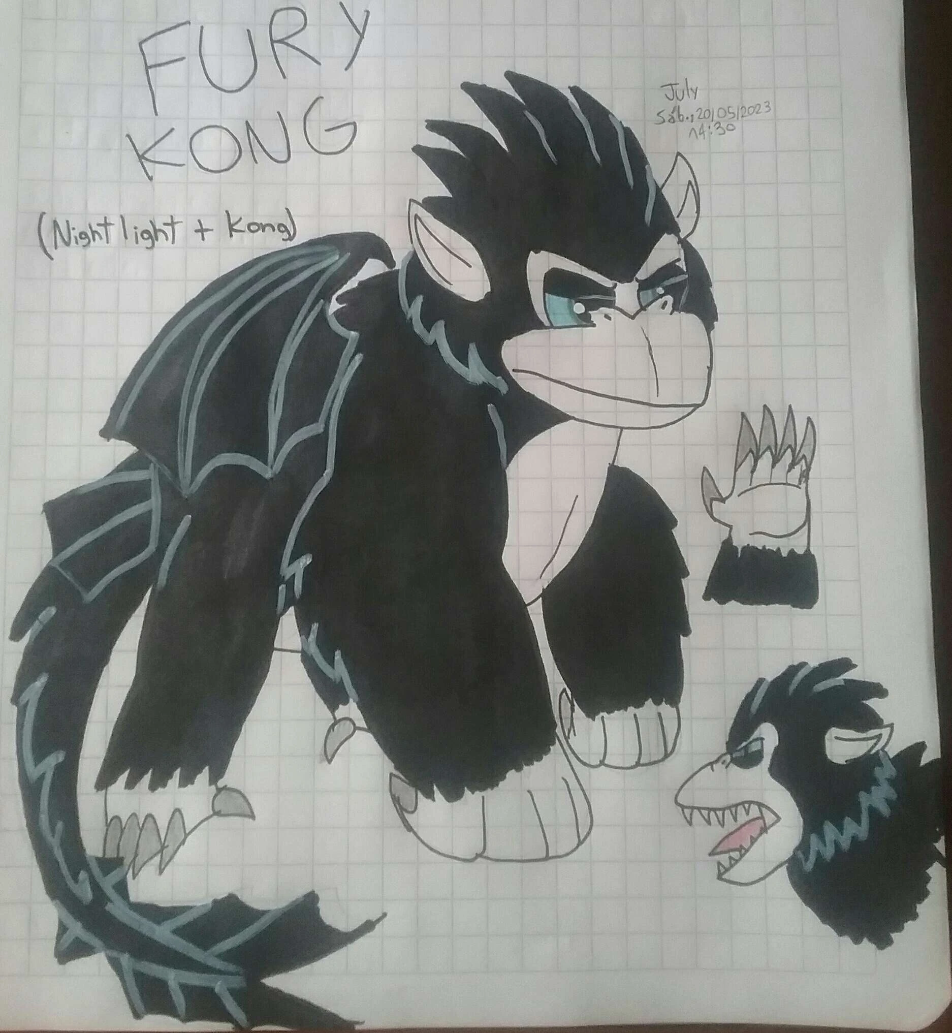 Un OC de Donkey Kong inspirado en Dreamworks Dragones. | Fandom