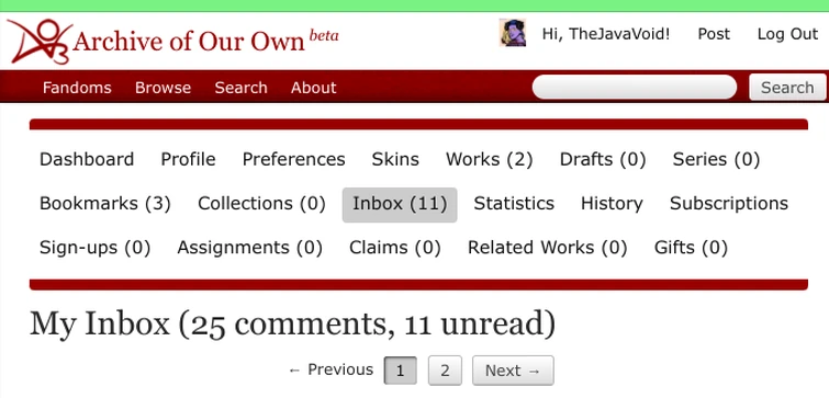 me: *checks ao3 not really expecting anything* my ao3: | Fandom