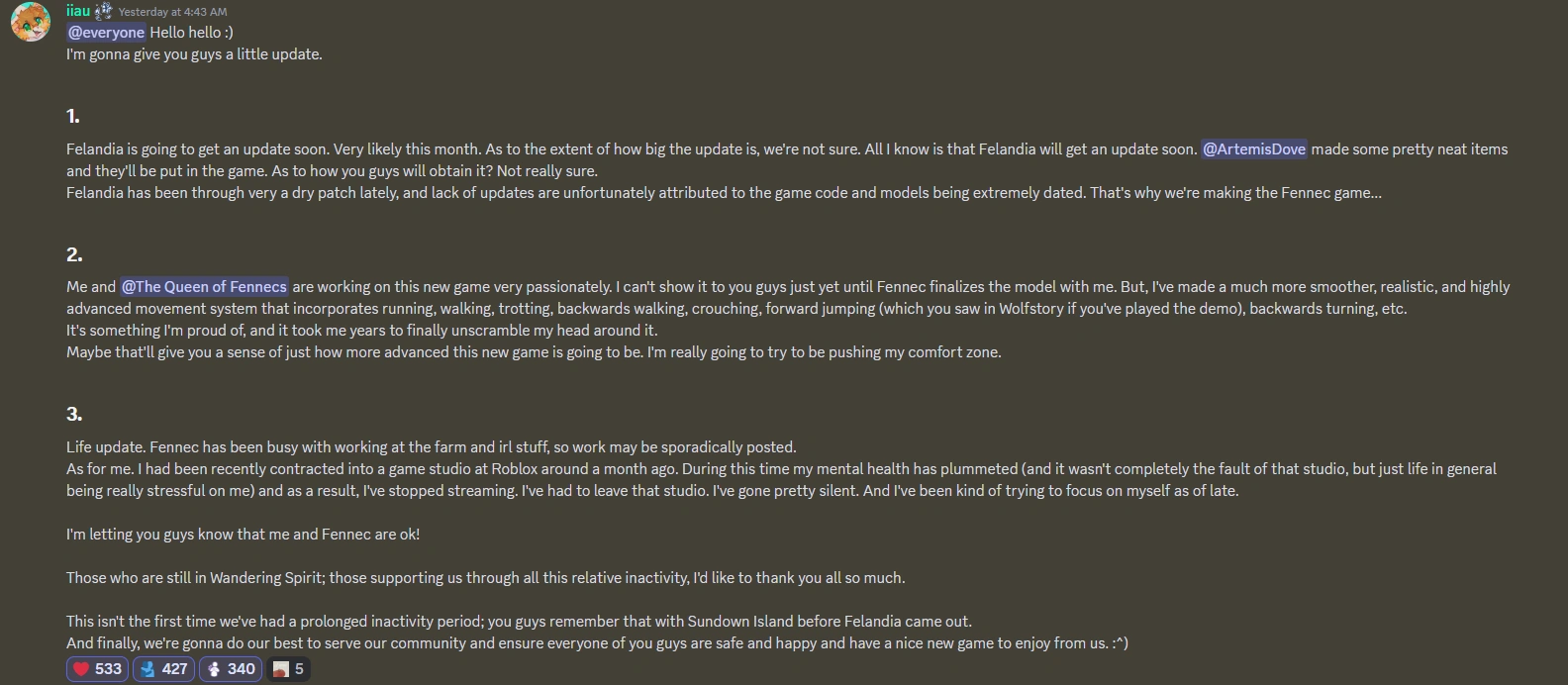 An announcement for Felandia's update and other stuff this month🔥 | Fandom