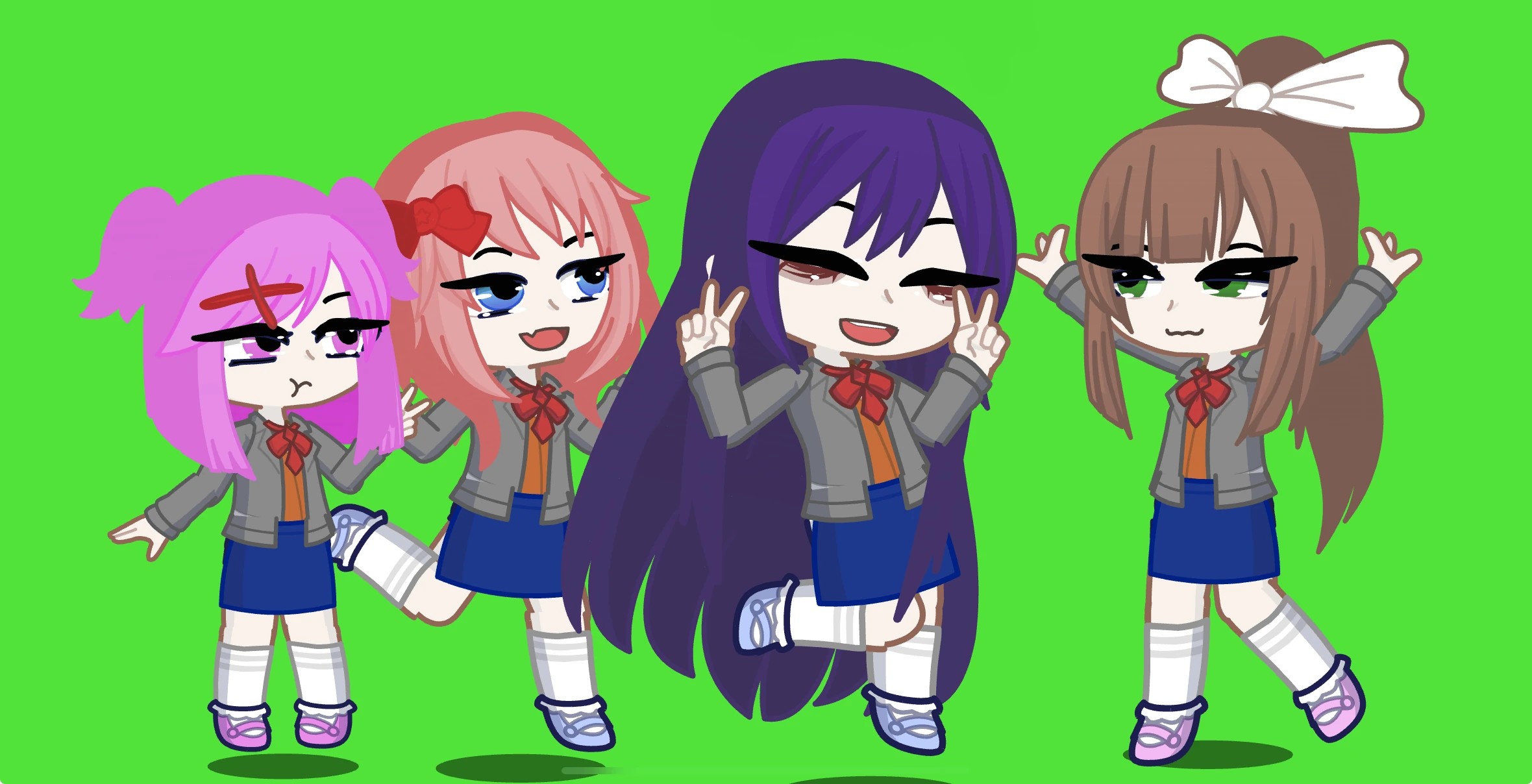 Made the girlies in gacha :) | Fandom