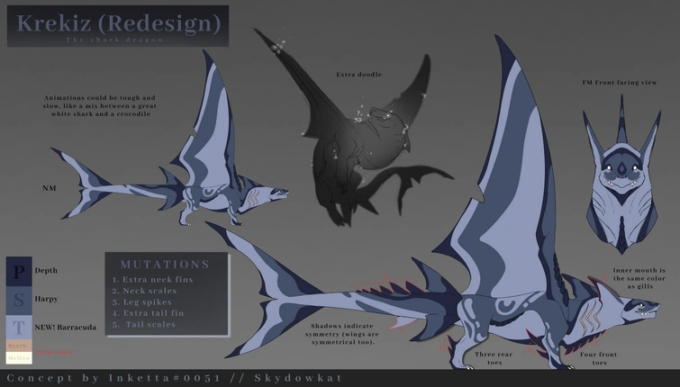 Krekiz and hydra redesign🦈🐉(NOT OFFICIAL) | Fandom