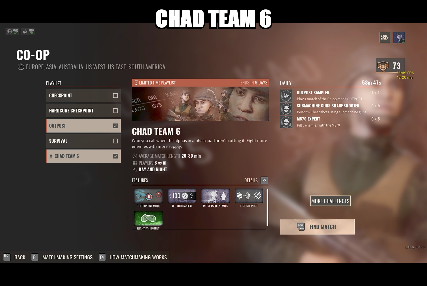 chad team 6 | Fandom
