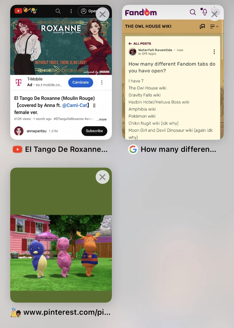 How many different Fandom tabs do you have open? | Fandom