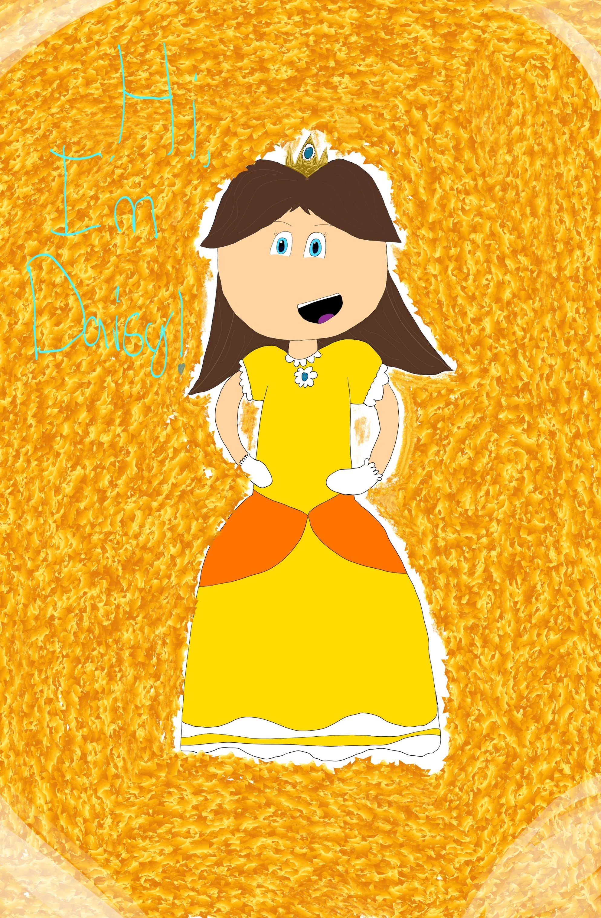 I drew Princess Daisy this time; “Hi, I’m Daisy!” | Fandom