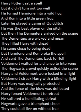 I found this poem online. It rhymes, at least. | Fandom