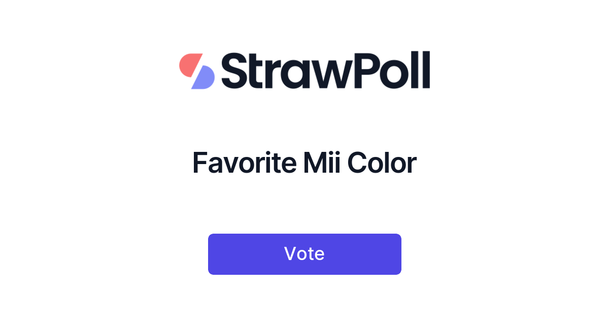 Favorite Mii Color | Fandom