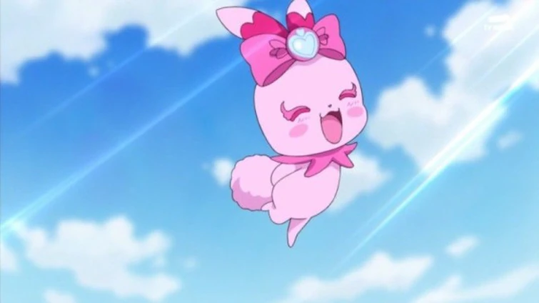 A pet rabbit named Daifuku appears in Wonderful Precure. So let me ...