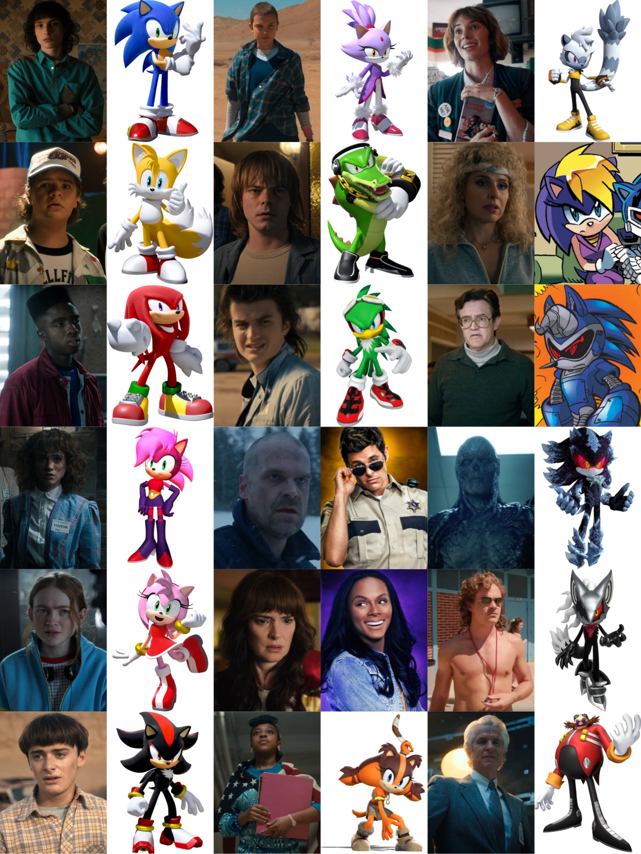 Sonic Characters as Stranger Things Characters | Fandom