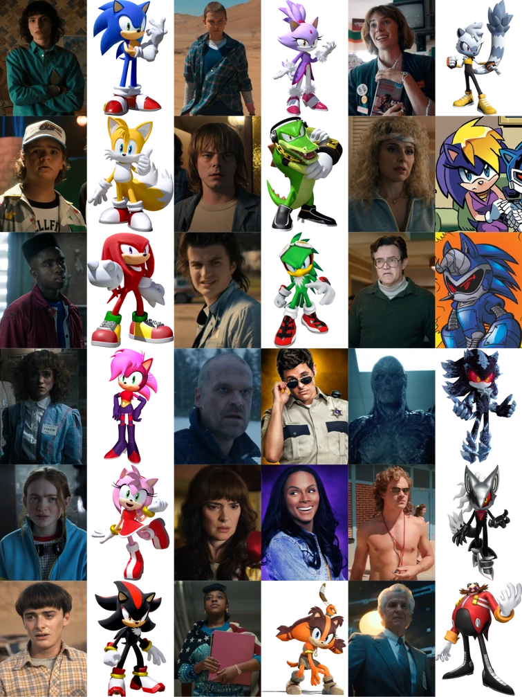 Sonic Characters as Stranger Things Characters | Fandom