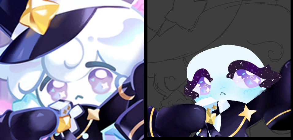 milky way pfp redraw except she's bald because im not done and forgot to post a wip | Fandom