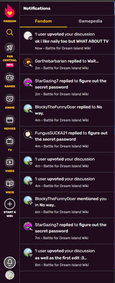 notif reset apparently | Fandom