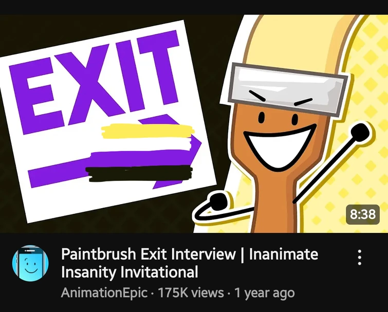 was the paintbrush exit interview thumbnail color scheme like this on ...