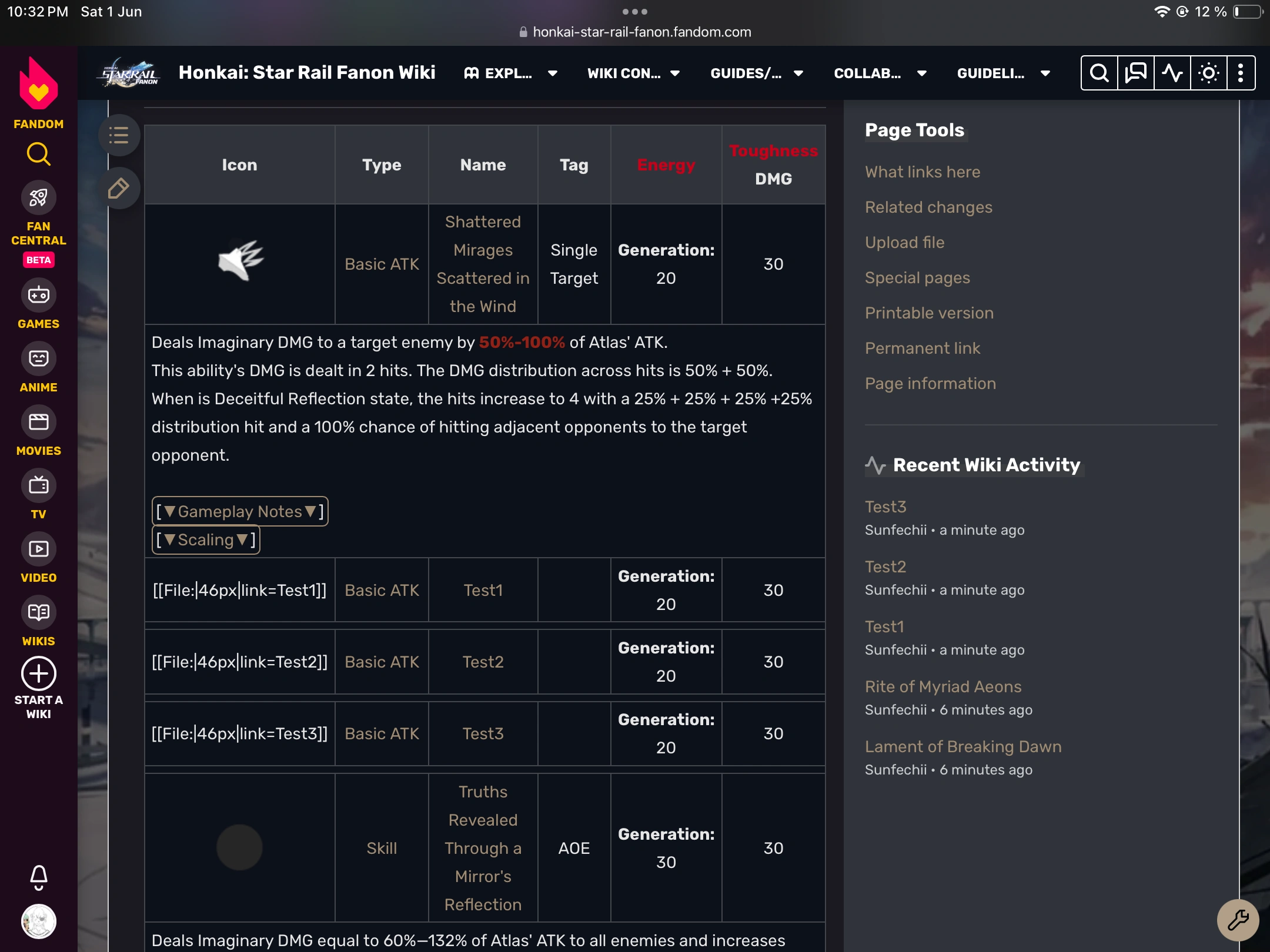Personalized Skill Tables: Announcing changes to the wiki | Fandom