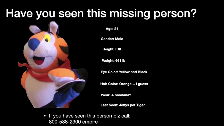 Missing Person | Fandom
