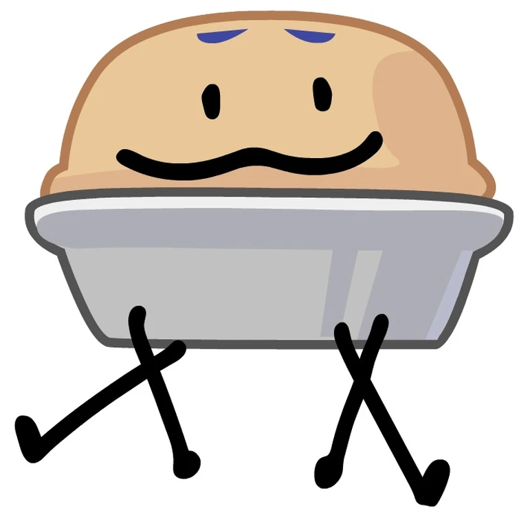 jpg image of a stylized cartoon blueberry pie with stick limbs and face ...