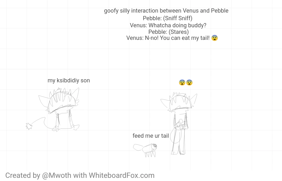 pebble don't eat my sons tail 😨😨 | Fandom