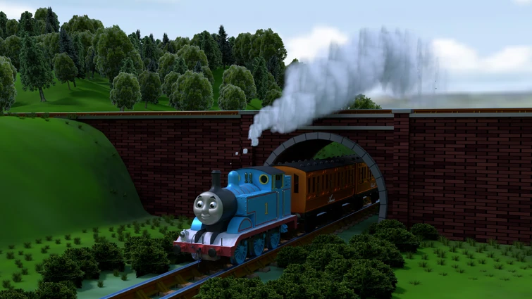 Thomas pulling Annie and Clarabel | Fandom