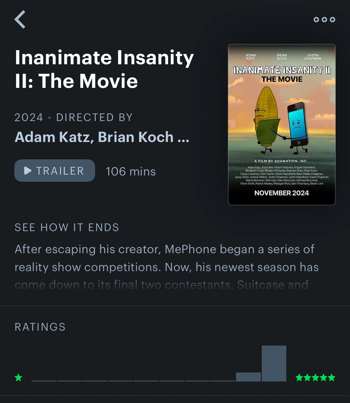 Wow the II2 movie is doing really well on Letterboxd | Fandom