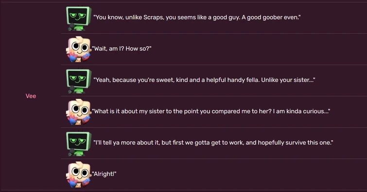 New Goob interaction with Vee idea? | Fandom