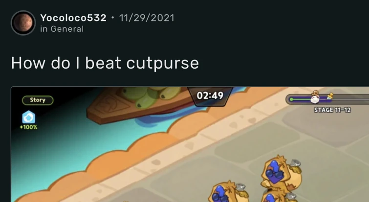 How do I beat cutpurse | Fandom