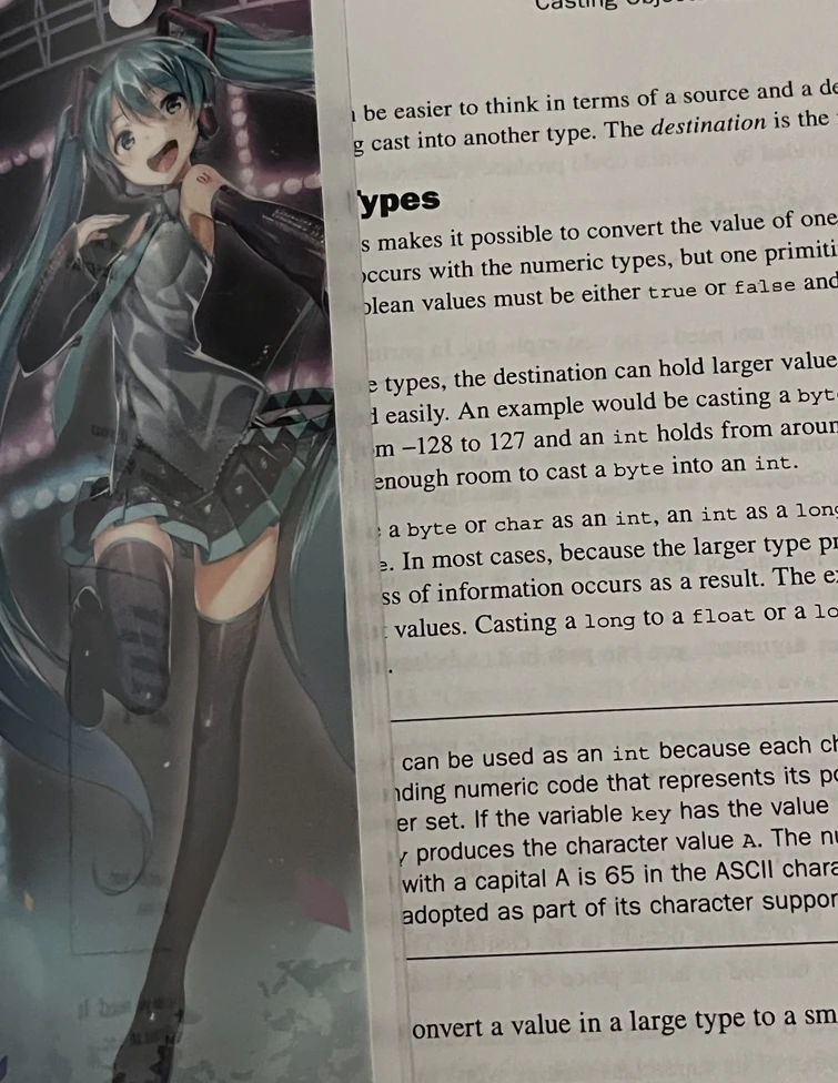miku bookmark in the programming book… | Fandom