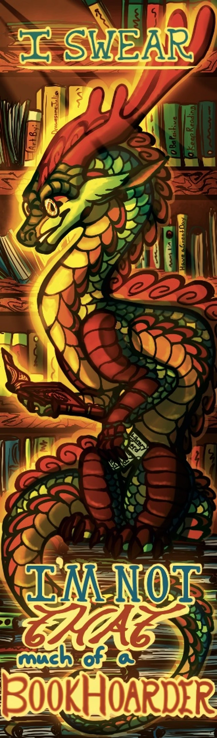 I lost the bookmark contest to someone who clearly grew up reading WoF ...