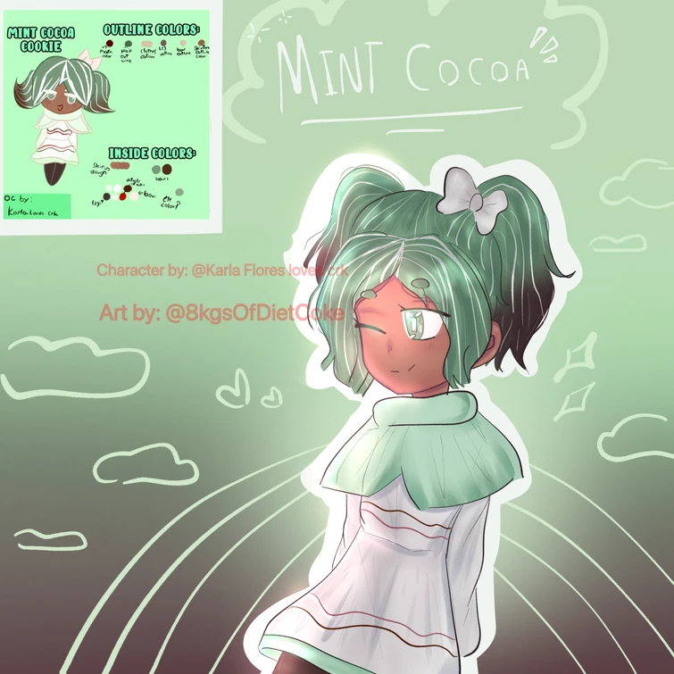 Mint Cocoa Cookie as a human | Fandom