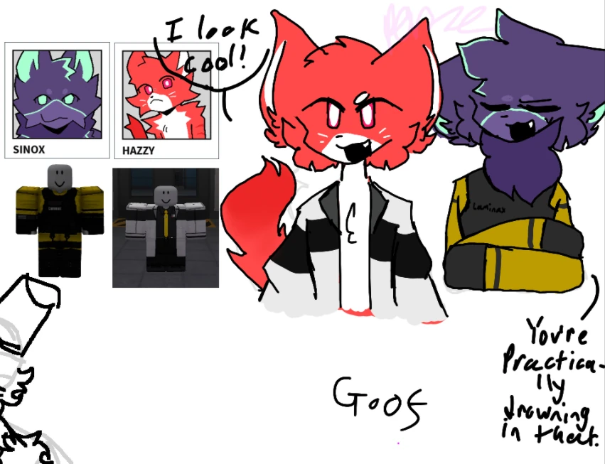 Hazzy and Sinox switched outfits. | Fandom