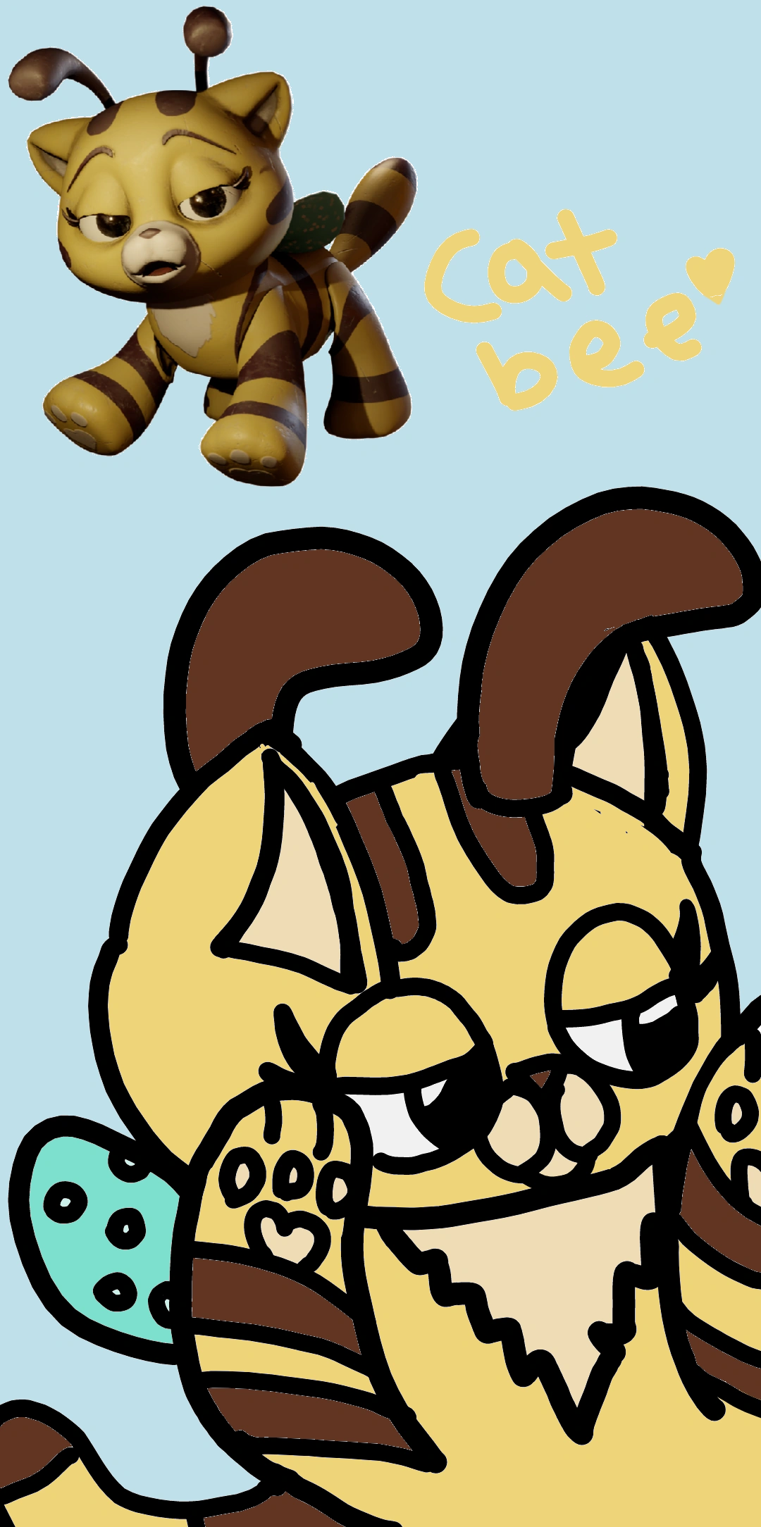 I tried to draw cat bee | Fandom