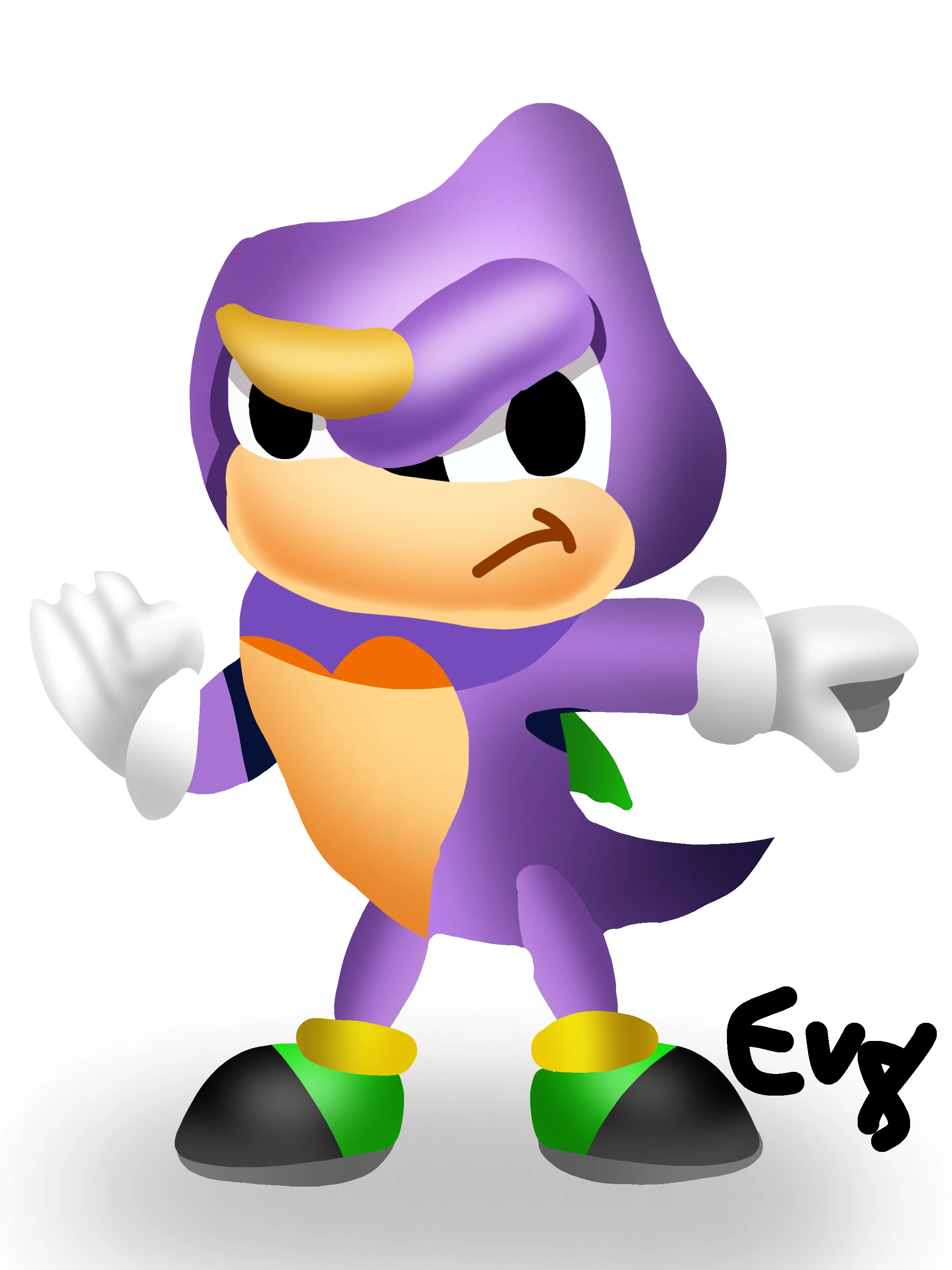 My drawing of Classic Espio (full body) | Fandom
