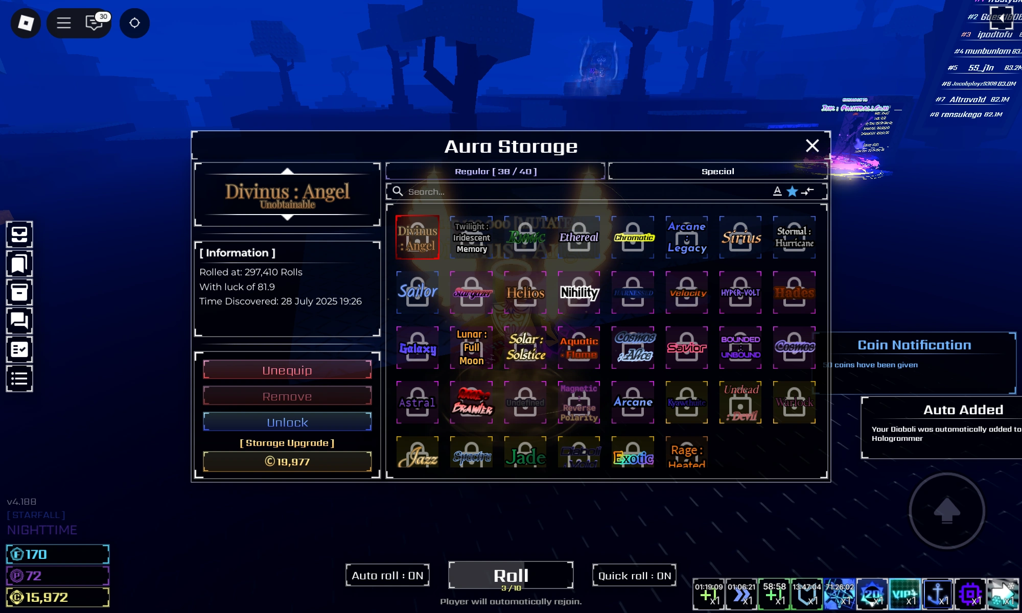 Why does it say Divinus: Angel is unobtainable now? | Fandom