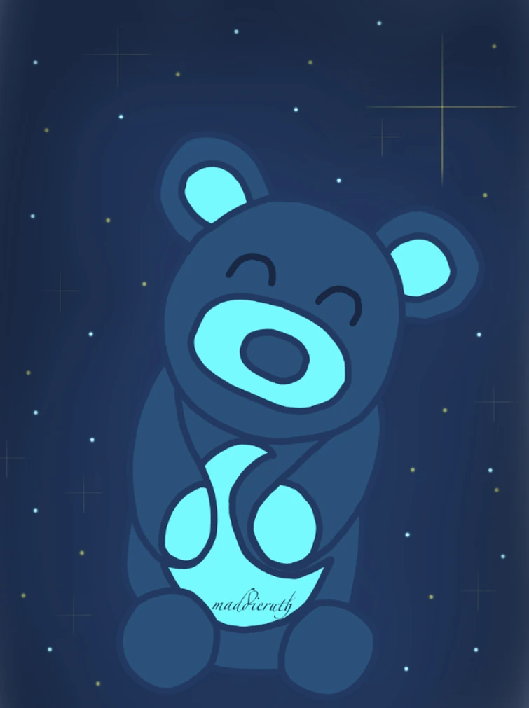 super super quick lunar moon bear art | Fandom