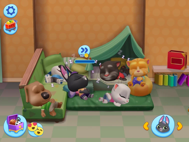 So there’s a sleeping bug in My Talking Tom Friends after an update ...