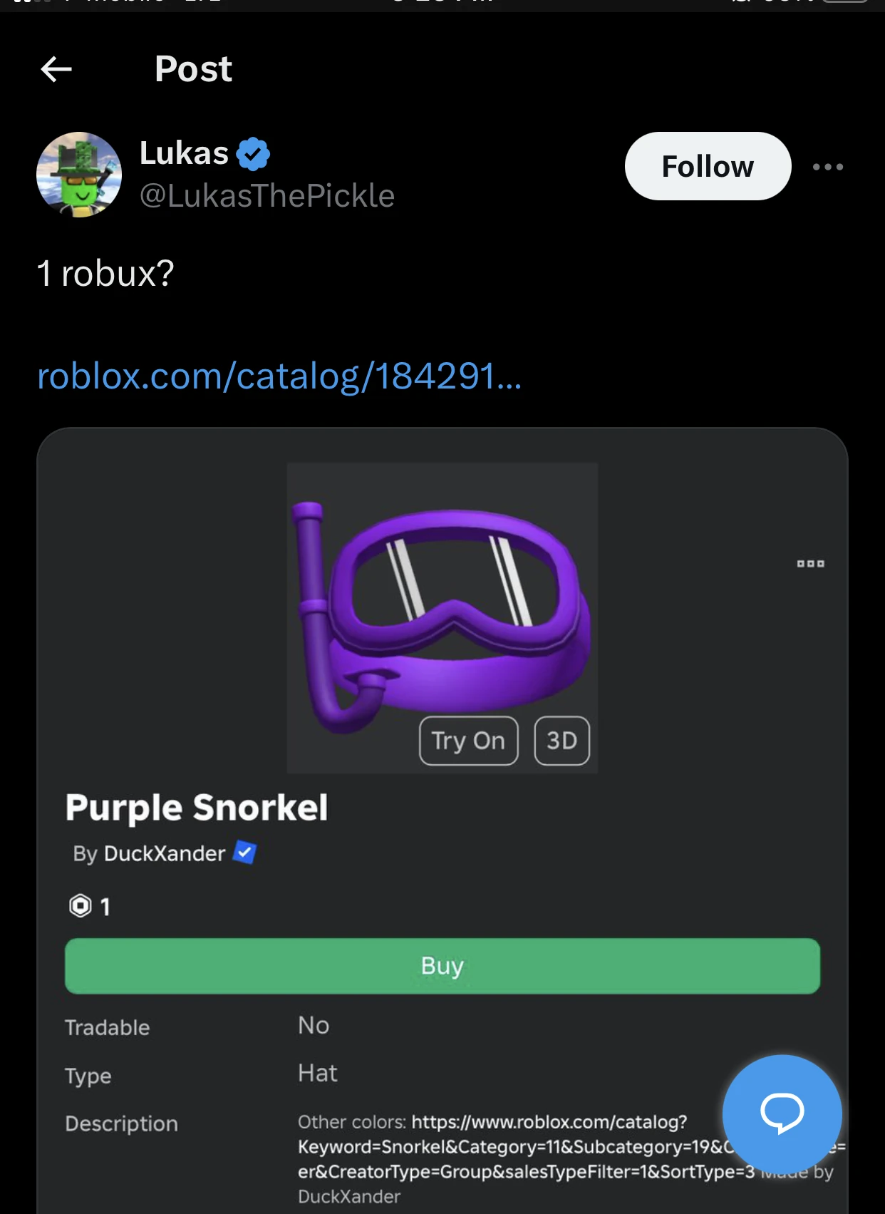 Roblox patched a 1 robux accessory glitch under 20 minutes but they can ...