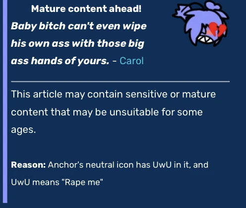 something is wrong here | Fandom