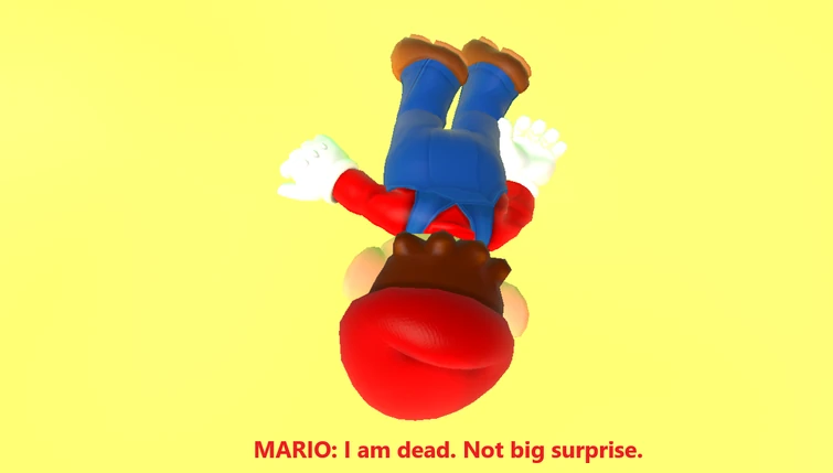 Mario gets depressed and dies. | Fandom