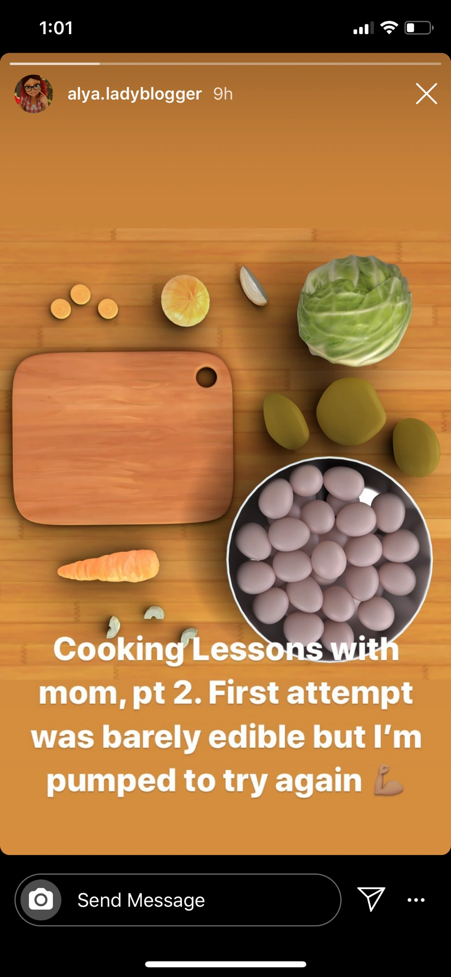 Alya’s Instagram Story. | Fandom