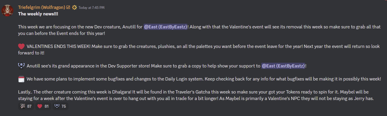 Dev Feed Leak Logs | Return of Ancient Creatures, Dalghara in Traveller's, Burrows SCRAPPED | Fandom