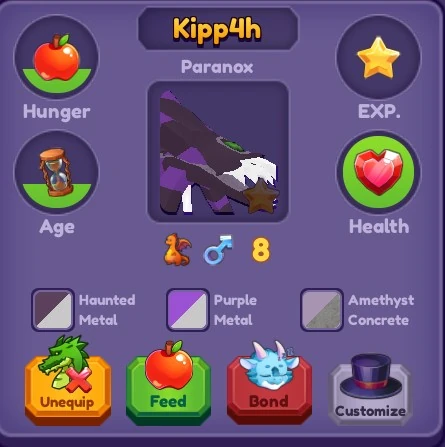 Just realized that the paranox I hatched is only one color off from a ...