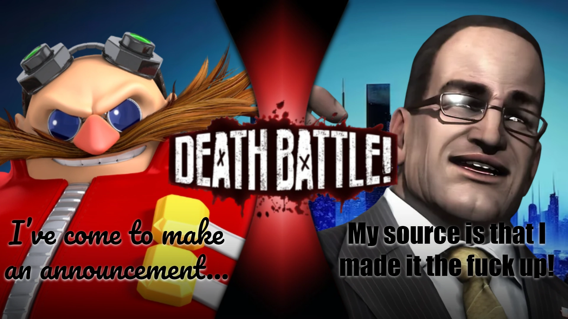 Dr. Eggman VS Senator Armstrong (Real-Time Fandub VS An Incorrect ...