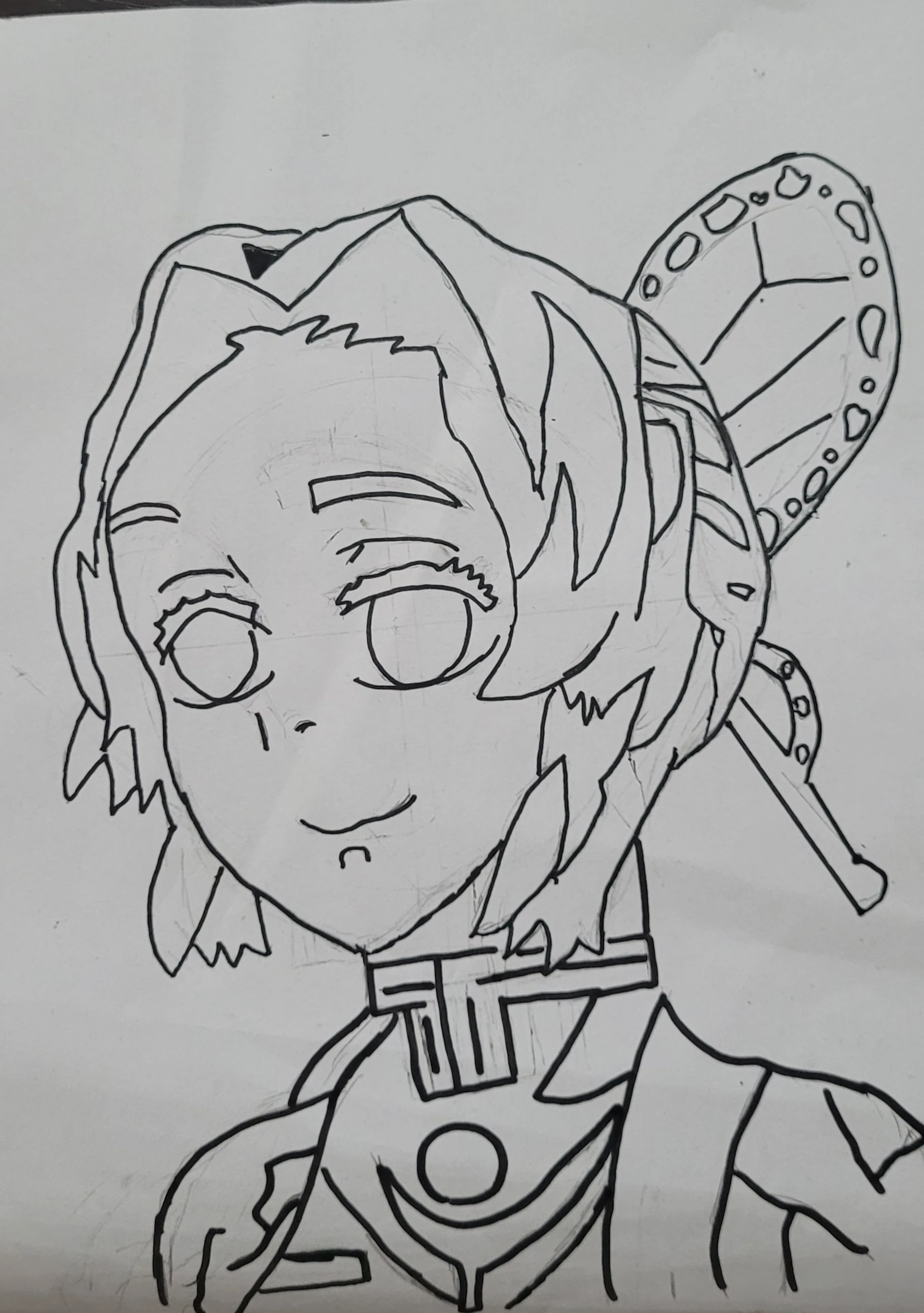 I tried drawing Shinobu (No tutorial, just pic reference) | Fandom