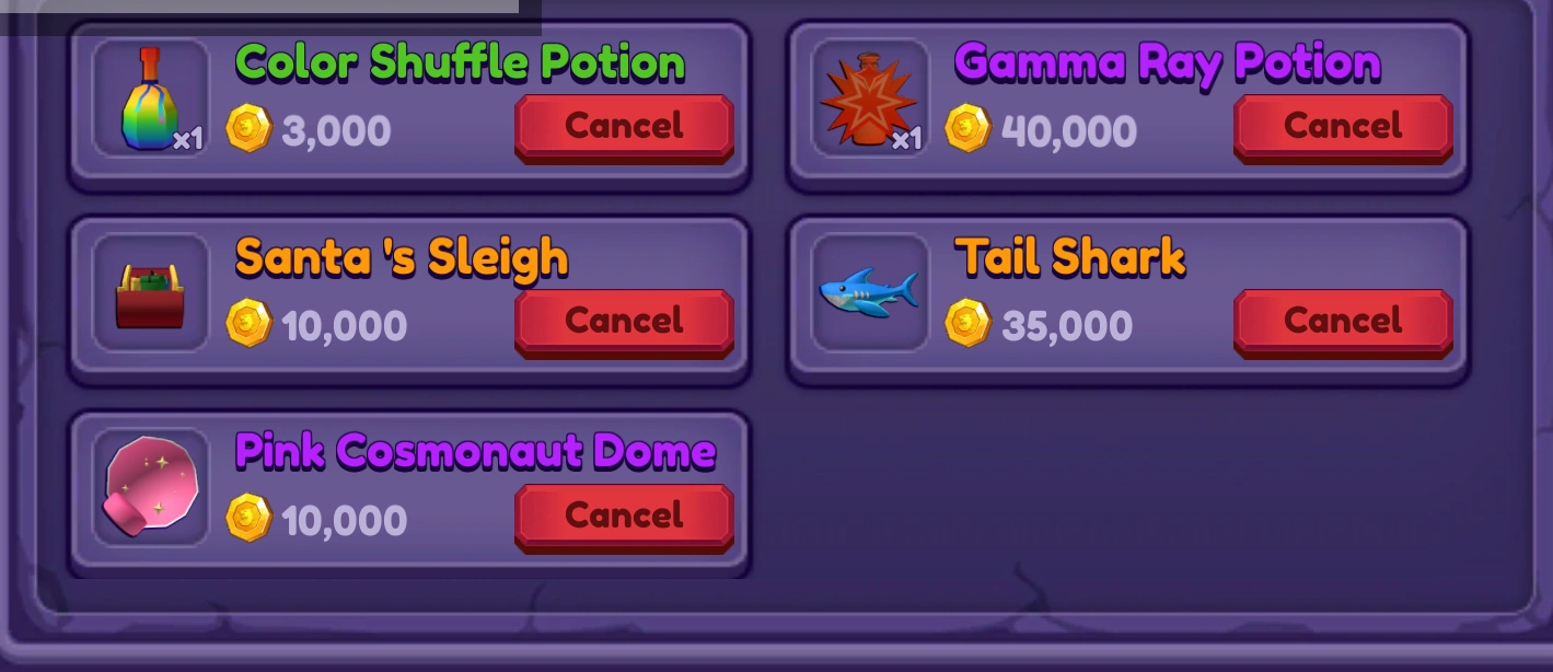 Anyone willong to trade their mut pot for these items? Really need it ...