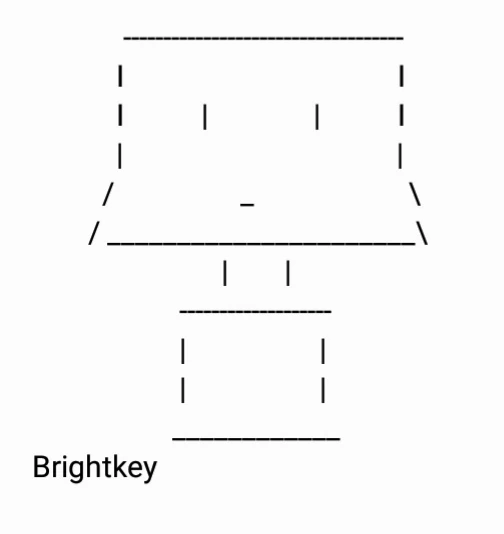 Made some textart of brightkey | Fandom