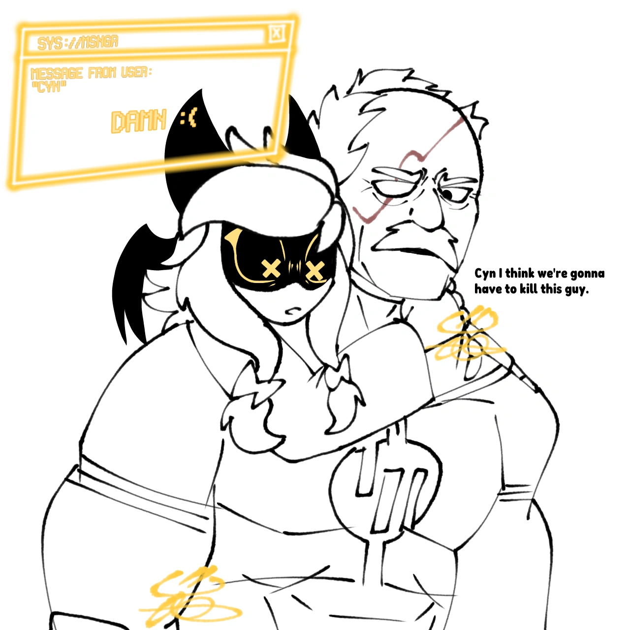 A doodle of my two most used VRC avis | Fandom