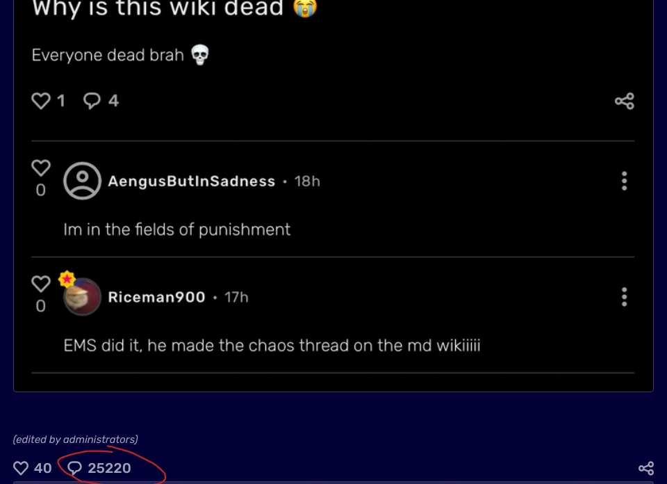 "the md wiki is dead" | Fandom