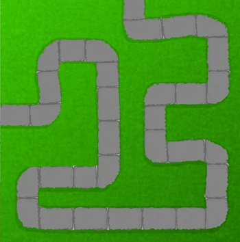 Bloons Tower Defense 1 Map | Bloons Wiki | Fandom