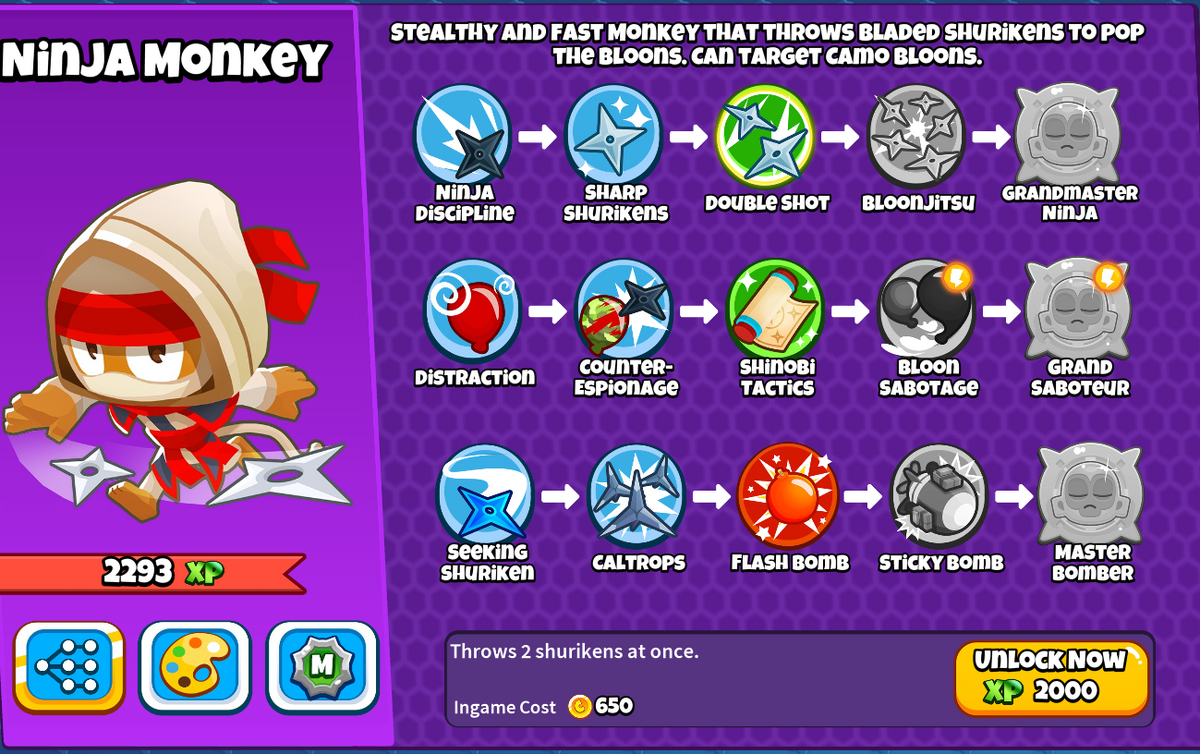 Double Shot (BTDB2 Ninja Monkey) | Bloons Wiki | Fandom