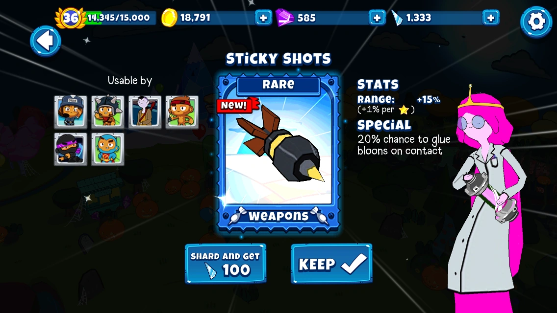 Sticky Shots (BATTD) | Bloons Wiki | Fandom