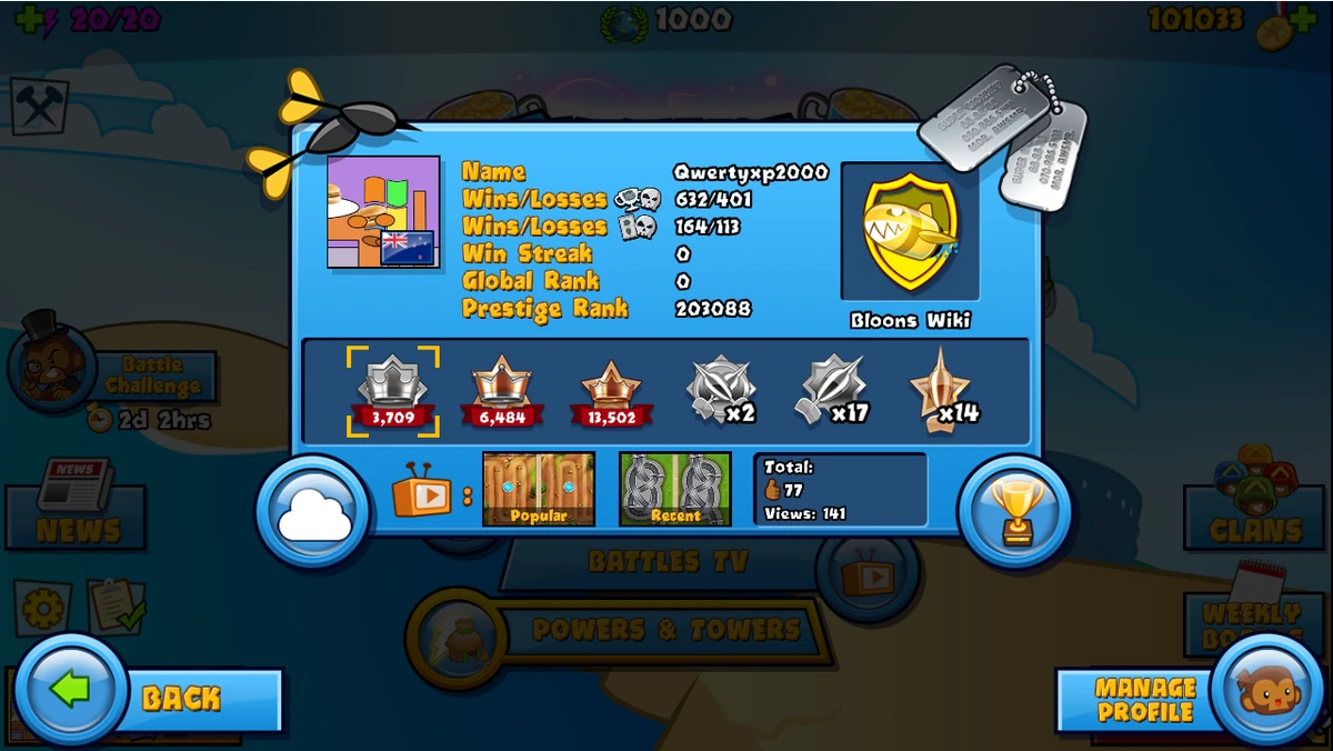 Profile | Bloons Wiki | Fandom