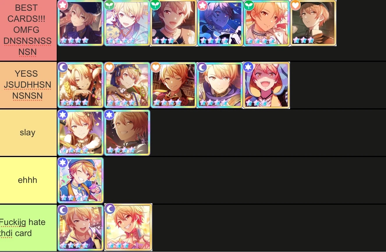 Tsukass 3-4 star card tier list | Fandom